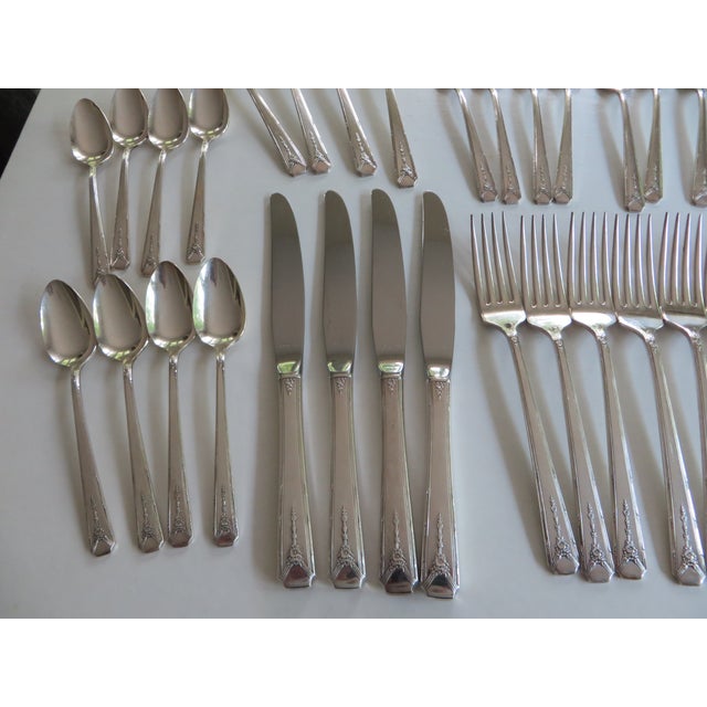 1940s Oneida Community Milady Pattern Flatware Set for 8 with Box - 52 ...
