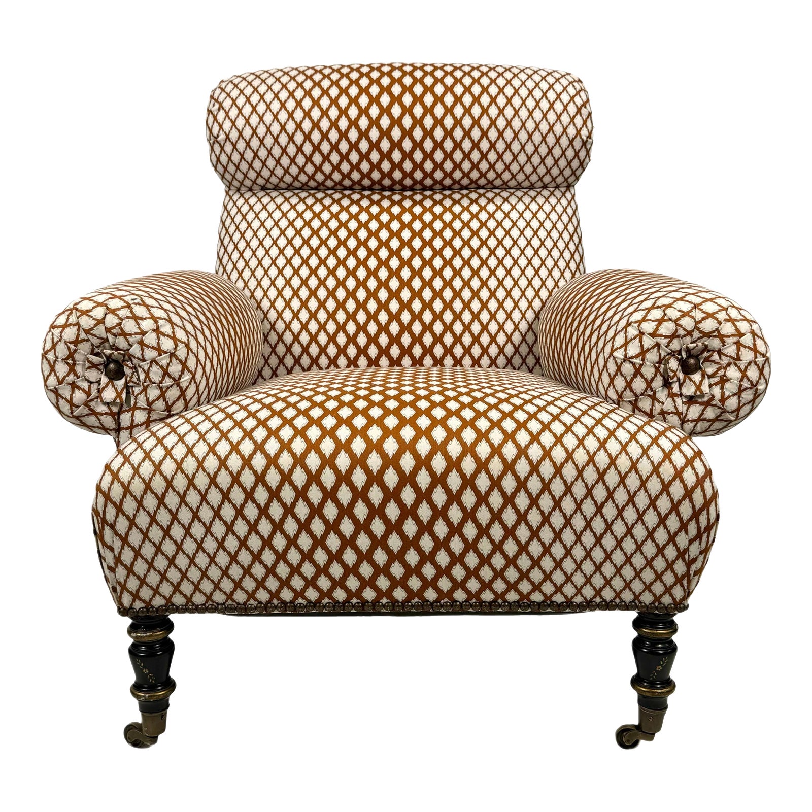 Mid 20th Century Coup d'Etat Rolled Up Arm Chair | Chairish