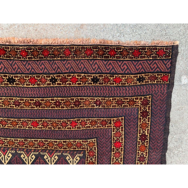 1990s Unique Flatweave Tribal Handwoven Kilim Rug | Chairish