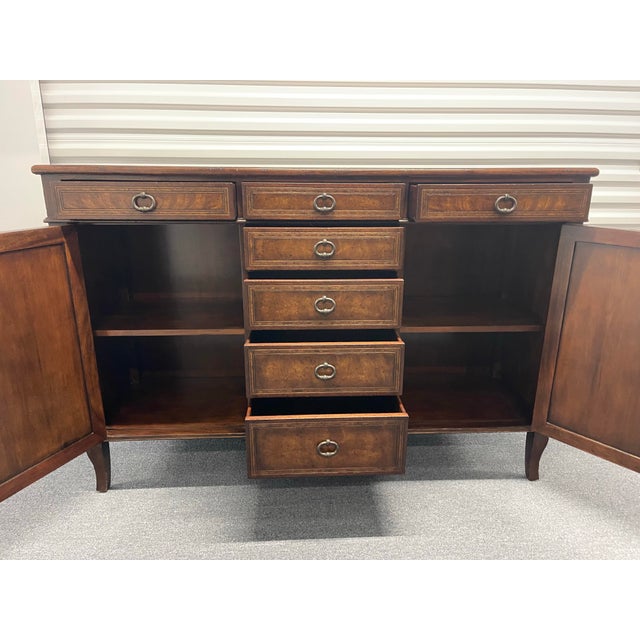 Theodore Alexander Villa Olmo Carved Wood Sideboard / Buffet With ...
