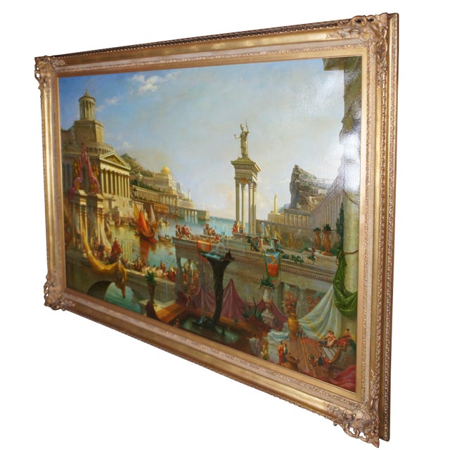 The Course of Empire the Consummation of Empire Oil Painting Framed ...