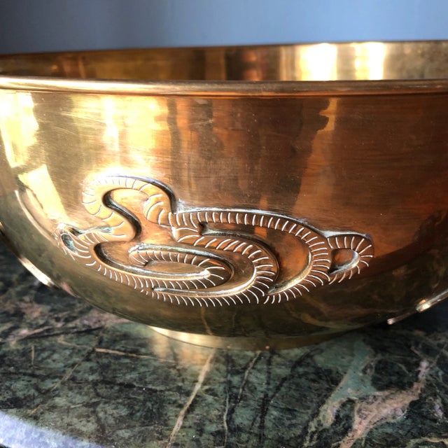 Vintage Decorative Brass Bowl | Chairish