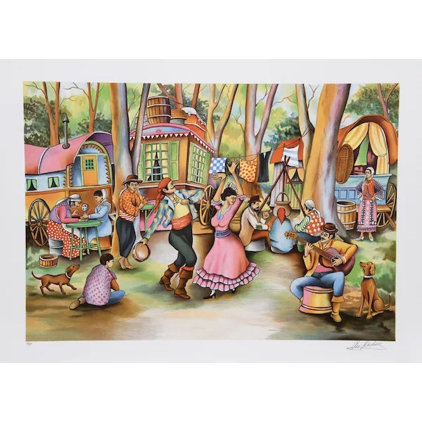 Ari Gradus, "Gypsy Fever," Lithograph | Chairish