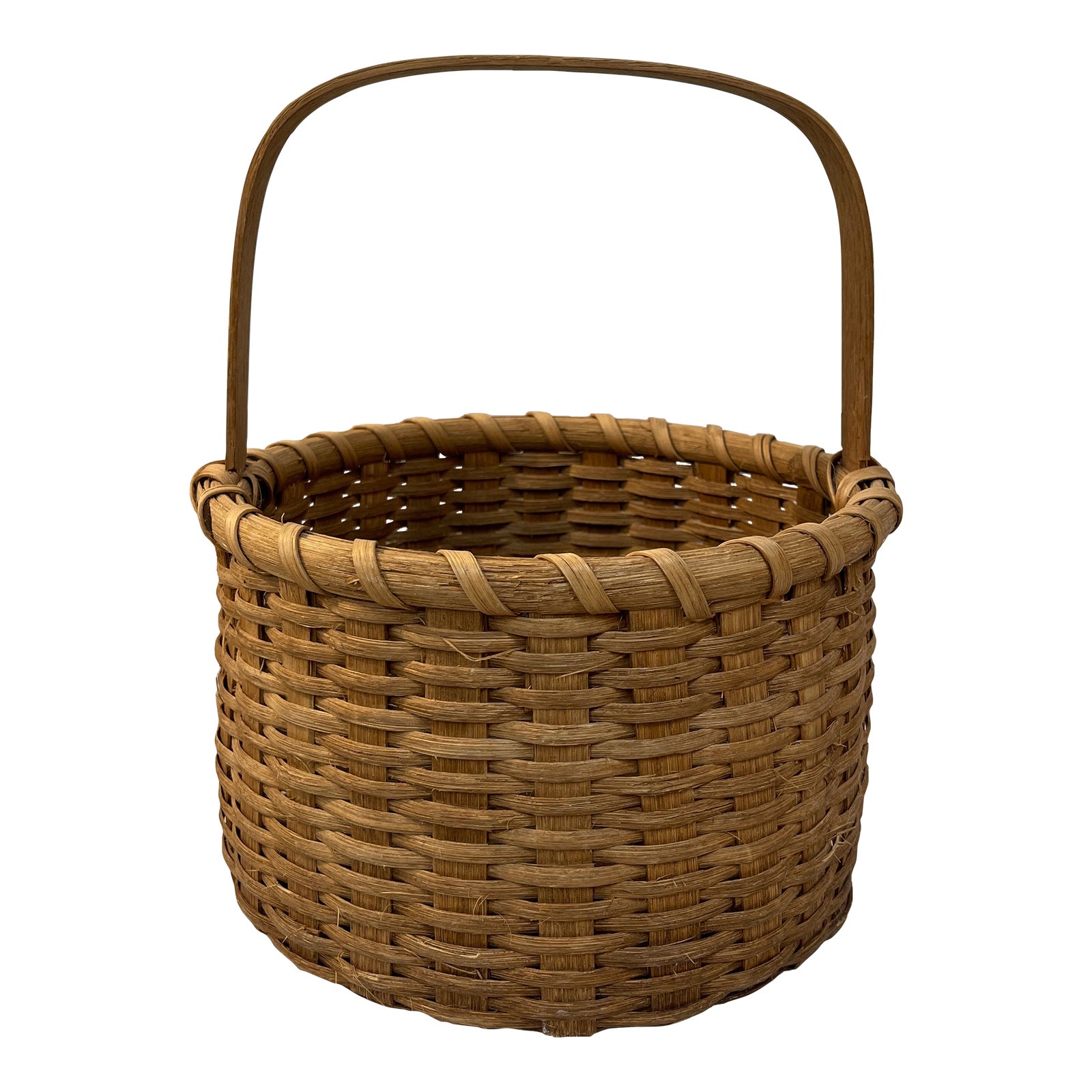1950’s Chipwood Basket Medium | Chairish