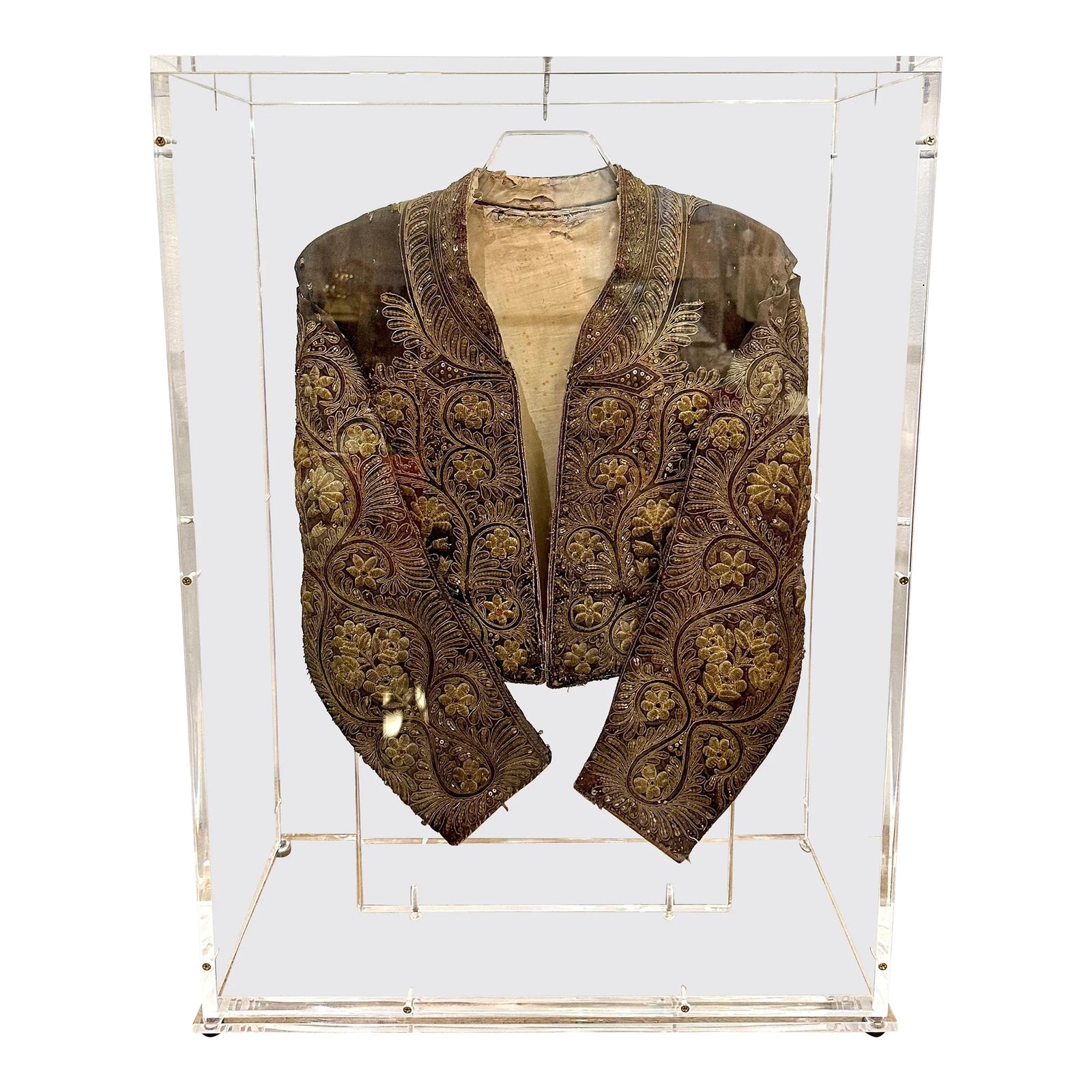 Antique Matador/ Bull Fighter's Jacket in Custom Acrylic Box, circa ...