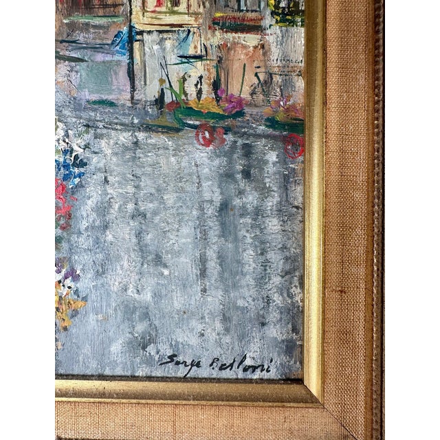 Original Serge Belloni Parisian Cityscape. Signed Framed Autumn ...