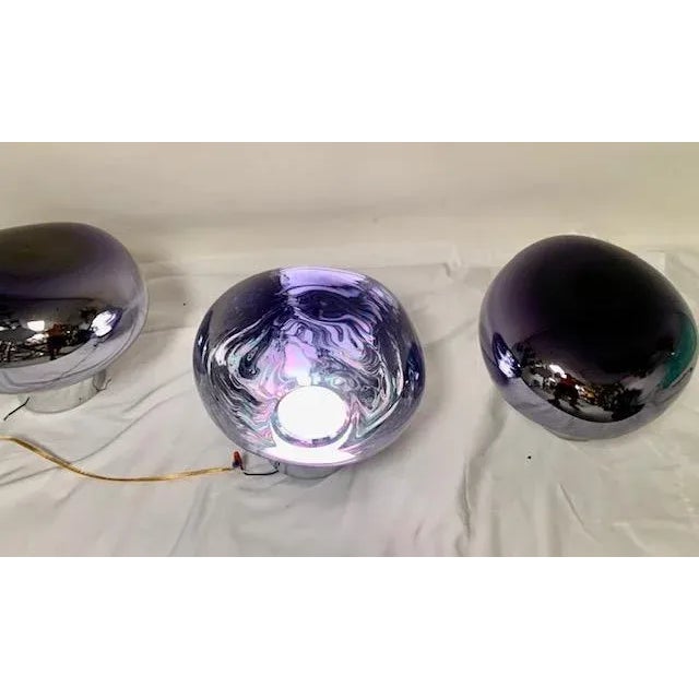 Mount St. Helen Bakken Melted Led Flush Mount Lights- Set of Three ...