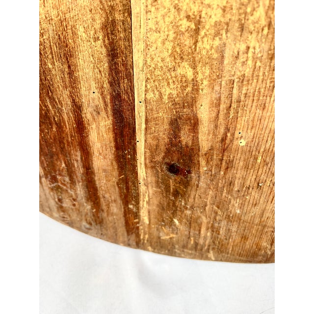 Early 1900s Large Round German Bread Board | Chairish