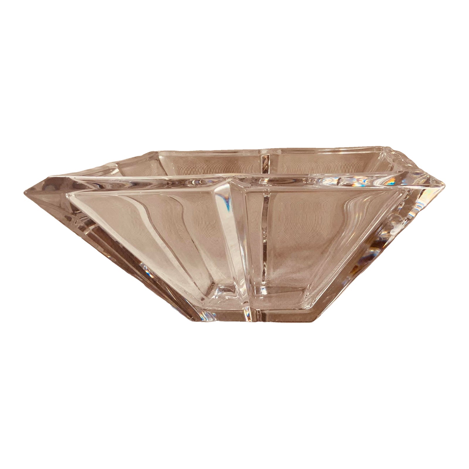Vintage Rosenthal Madison Crystal Bowl - Square Statement Piece | Chairish