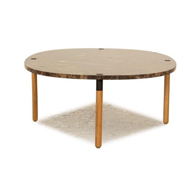Large Tuk Marble Coffee Table in Dark Brown from Bolia | Chairish