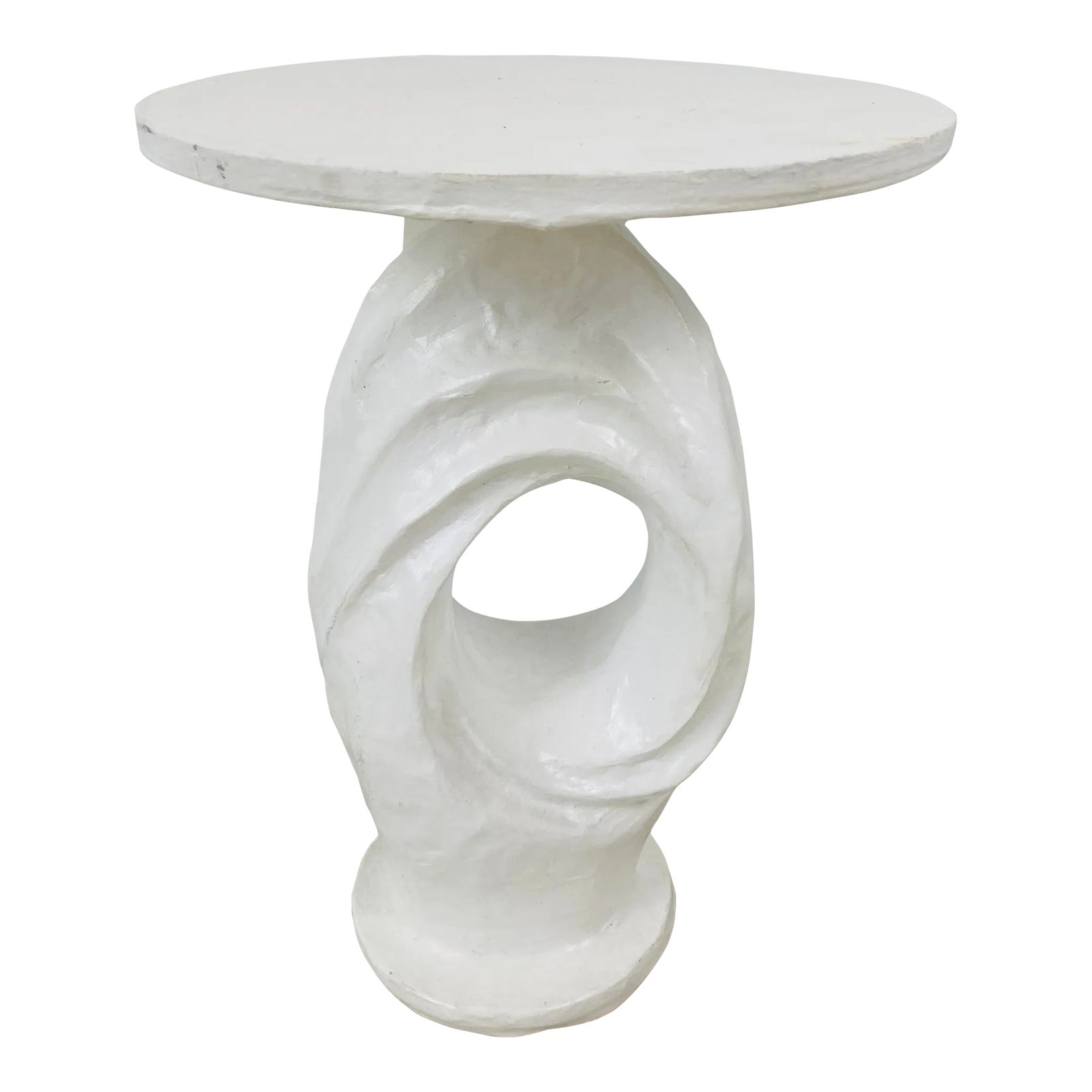 Paper Mache Side Table | Chairish