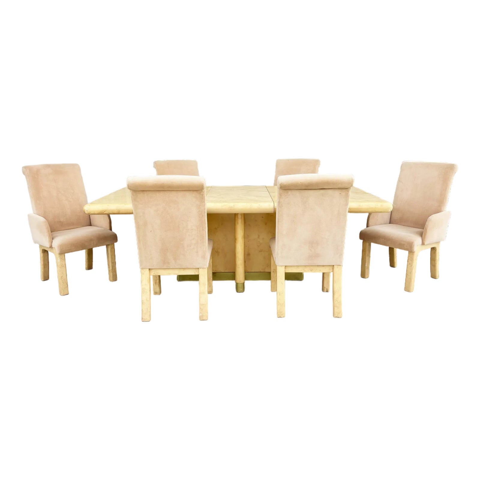 1970s Mid Century Dining Room Set of 7 | Chairish