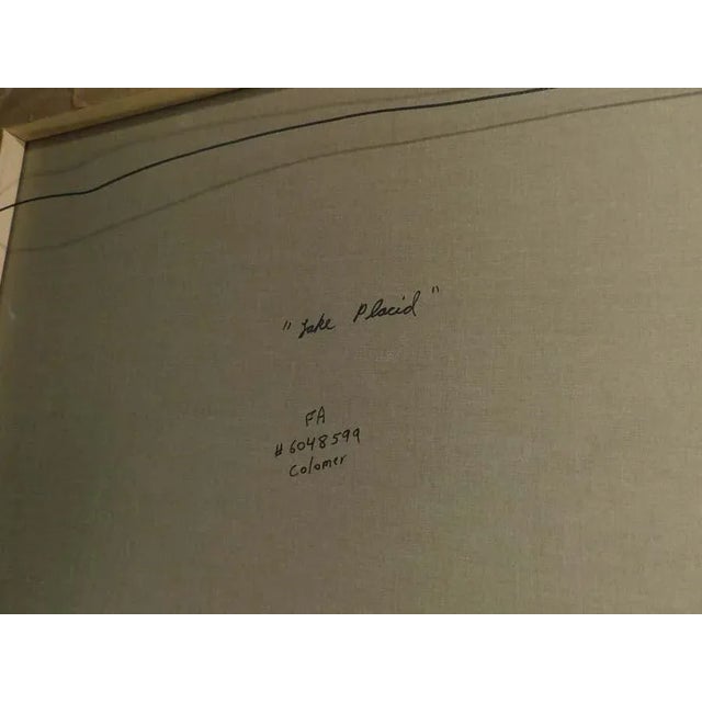 Joan Colomer "Lake Placid" Original Oil Painting on Canvas | Chairish