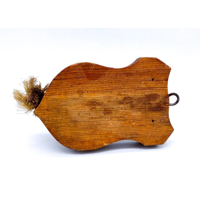 Vintage Western Horn Hook on Wood Plaque | Chairish