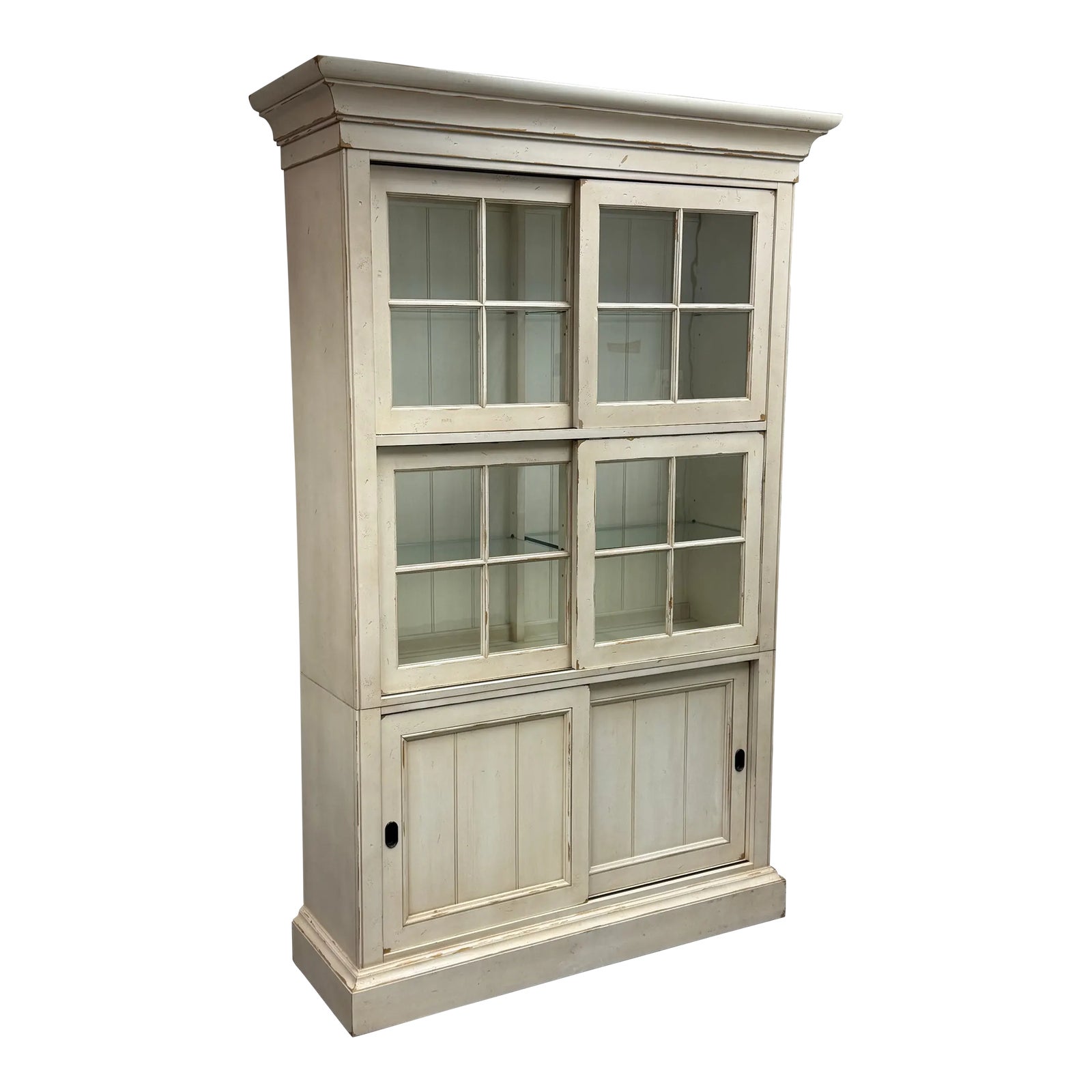 Ethan Allen New Country Collection Webber China Cabinet | Chairish