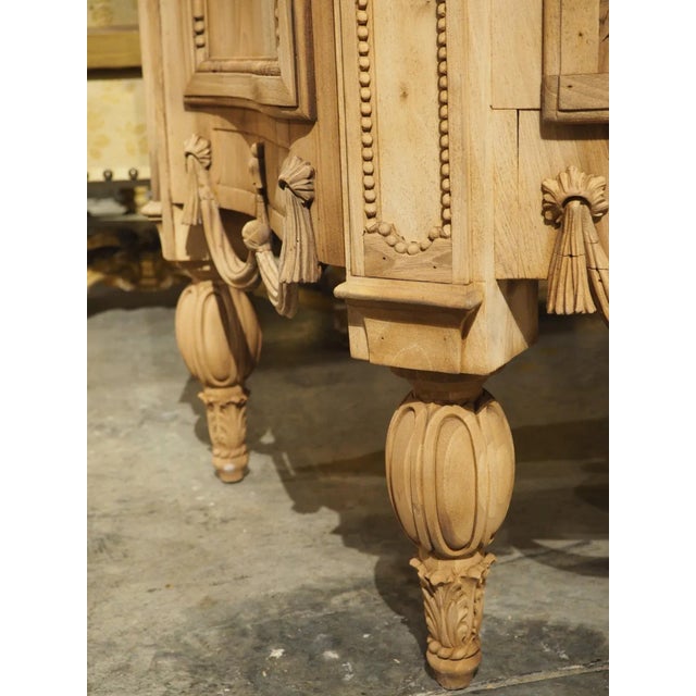 Circa 1870 Louis XVI Style Bleached Walnut Drapery Swag Commode From ...