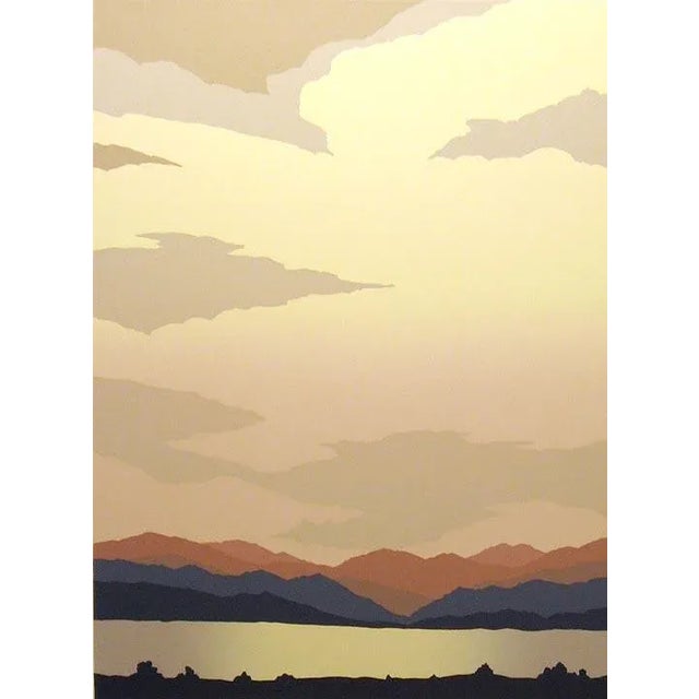 1980s Jim Boutwell "Finger Lake I & II" Diptych Hand Signed Fine Art ...