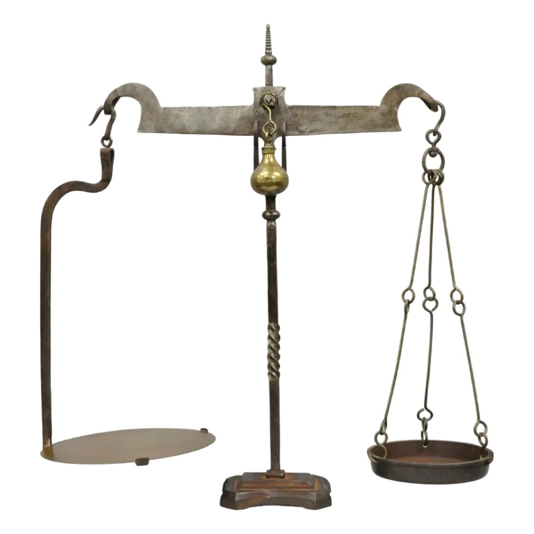 Mid 19th Century Antique English Gothic Arts & Crafts Hand Wrought Iron ...