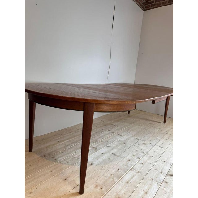 Danish Extendable Round Teak Dining Table, 1960s | Chairish