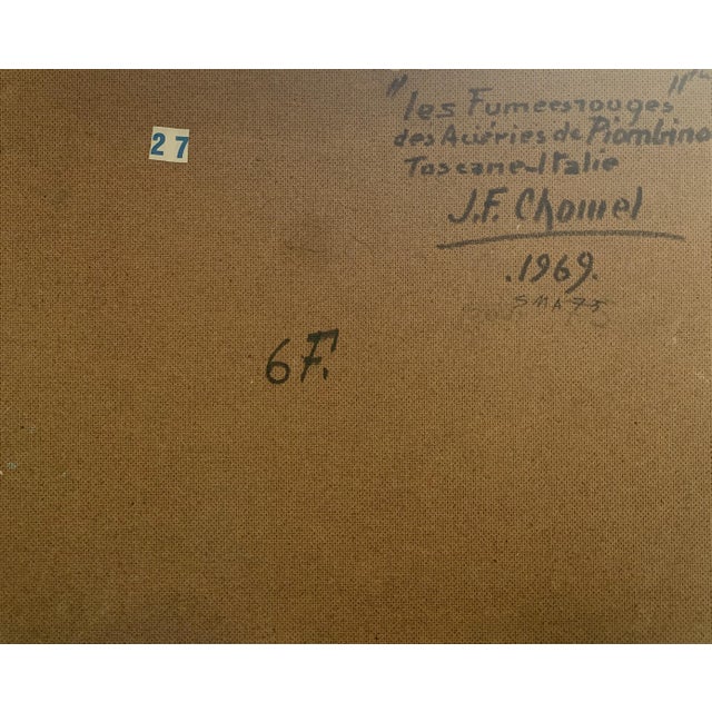 John F. Chomel, Les fumées rouge, 1969 | Chairish