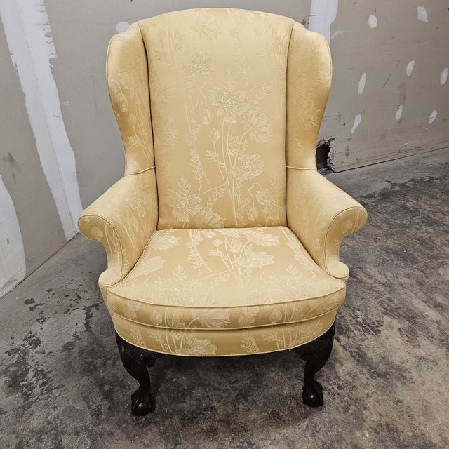 Pair of Colonial Williamsburg Wingback Chairs by Stickley | Chairish