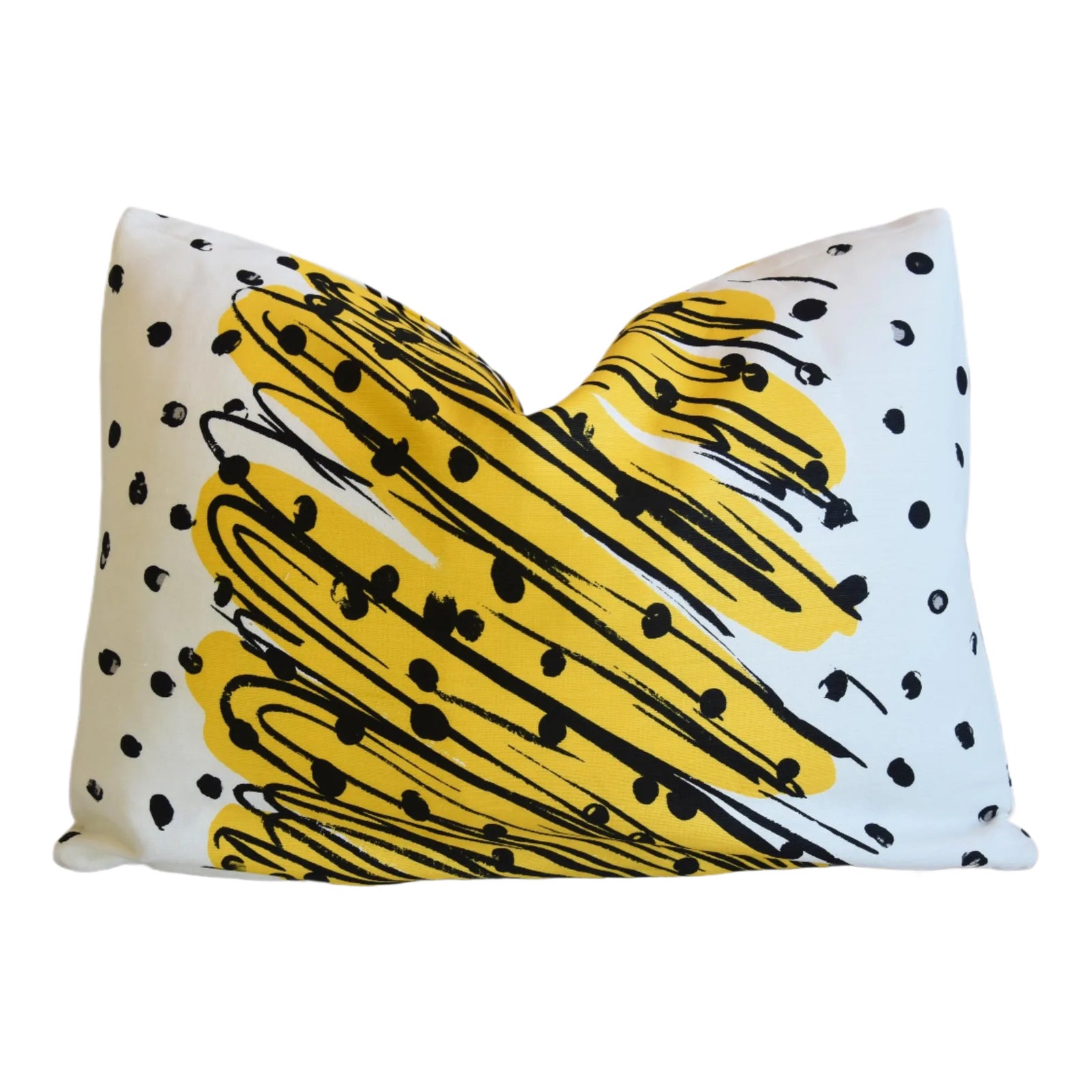 French Designer Pierre Frey Bold Modern Feather/Down Pillow 23" X 17 ...