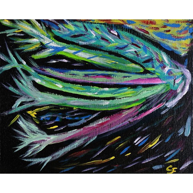Abstract Comet Painting | Chairish