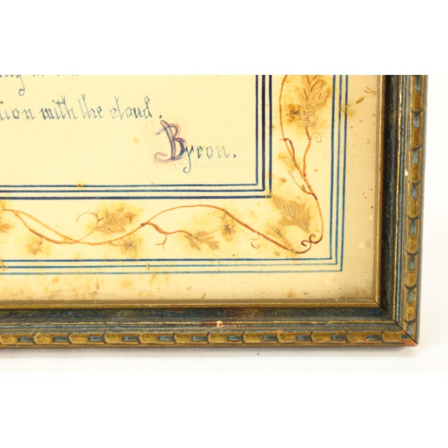 19th Century Watercolor & Herbarium Drawing of Acropolis & Calligraphy ...