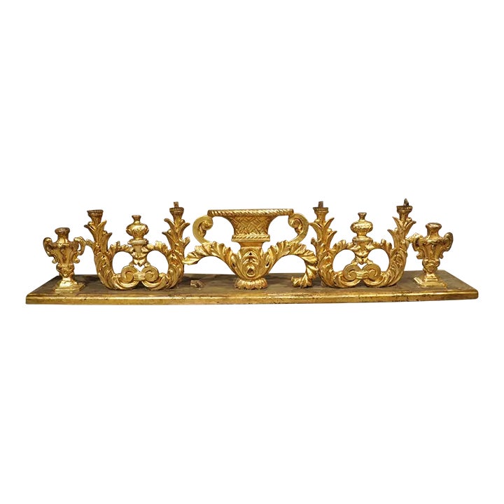 Circa 1750 Carved and Gilded Altar Candelabra From Tuscany, Italy 73 ...