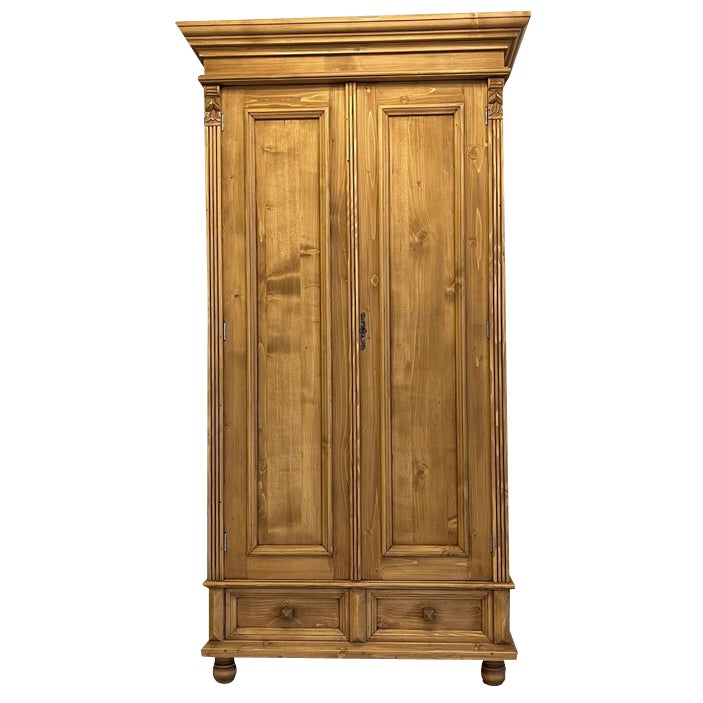 Farm Gun Cabinet in Natural Wood | Chairish