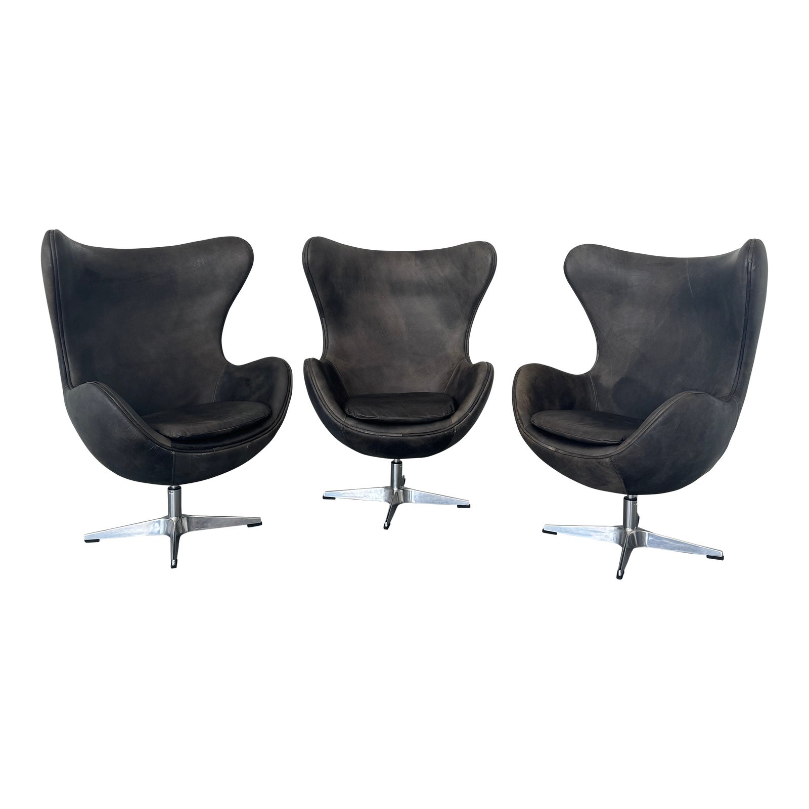 Restoration Hardware Copenhagen Egg Chairs - Set of 3 | Chairish
