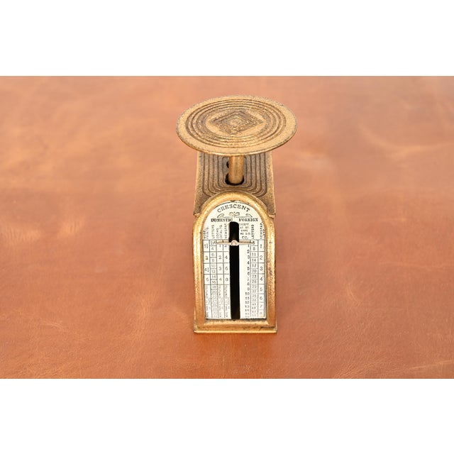 Tiffany Studios New York Graduate Bronze Doré Postage Scale | Chairish