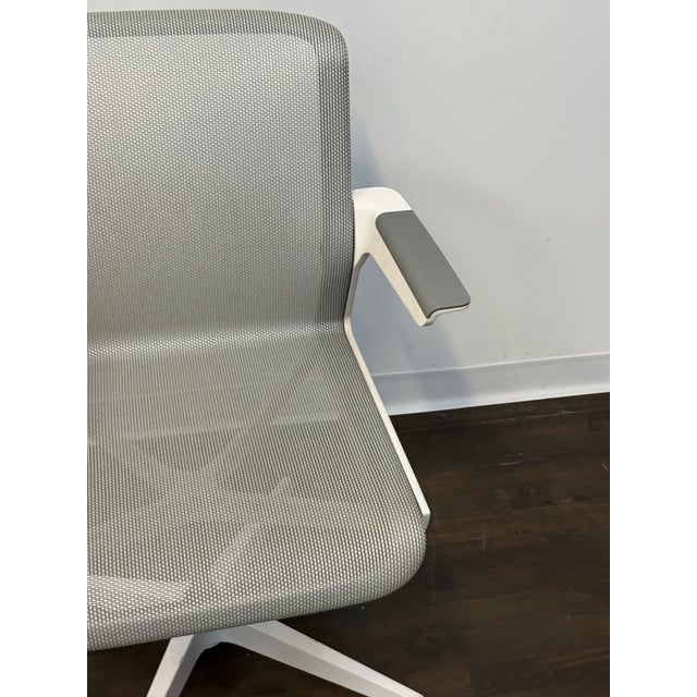 AllSteel Clarity White + Platinum Mesh Arm Office Chair | Chairish