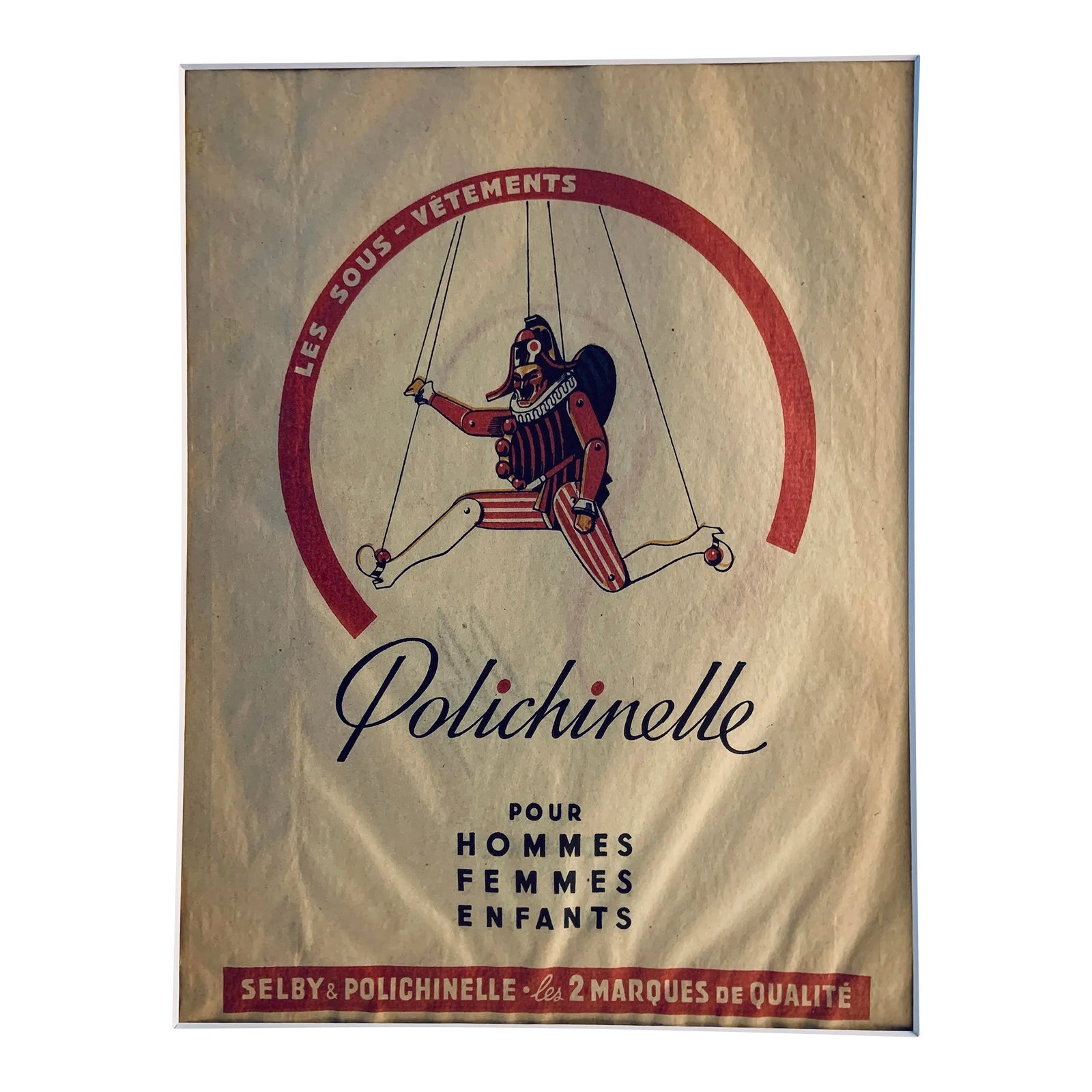 1960s French Polichinelle Advertisement | Chairish