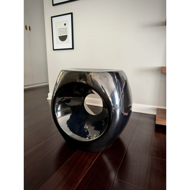 Indoor Outdoor Modern Organic Geometric Circle Duffy Optic Ceramic ...