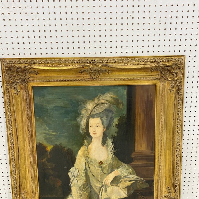 Early 20th Century French Aristocrat Woman Portrait Painting Unknown ...