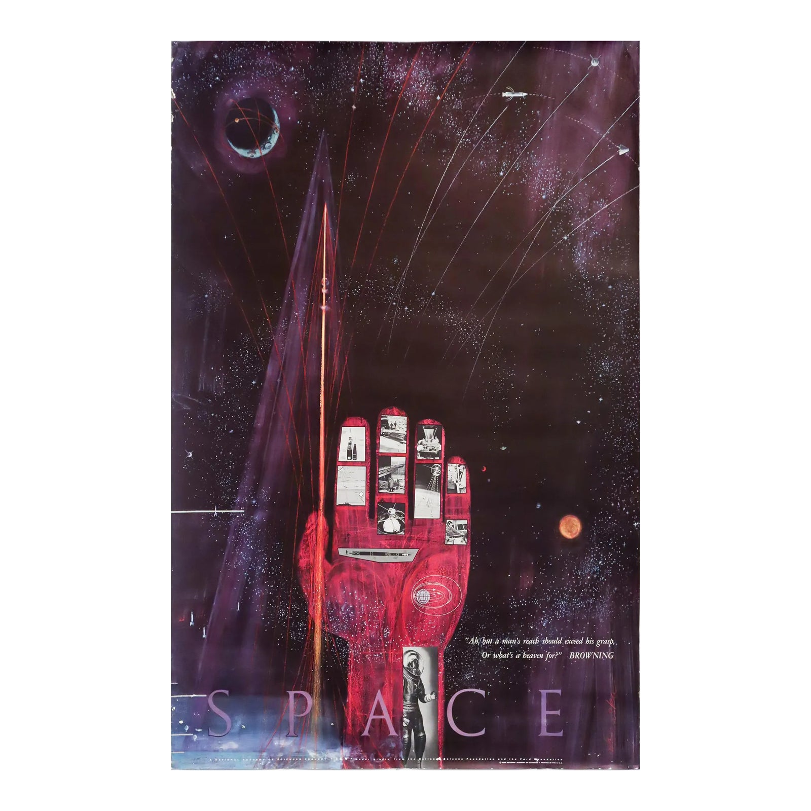 1958 Original American Poster - Space by the National Academy of ...
