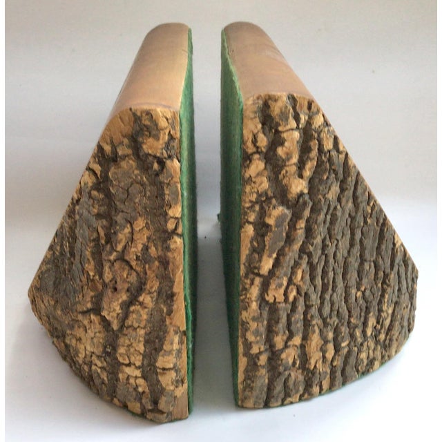 Vintage Weirdwood Adirondack Mts Souvenir Bookends With Woman Skier ...