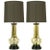 Pair of Rembrandt Brass Open Rib Table Lamps With Crystal Ball Centres ...