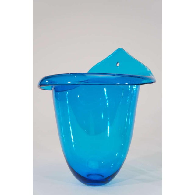 Signed Steuben Handblown Crystal Wall Vases | Chairish