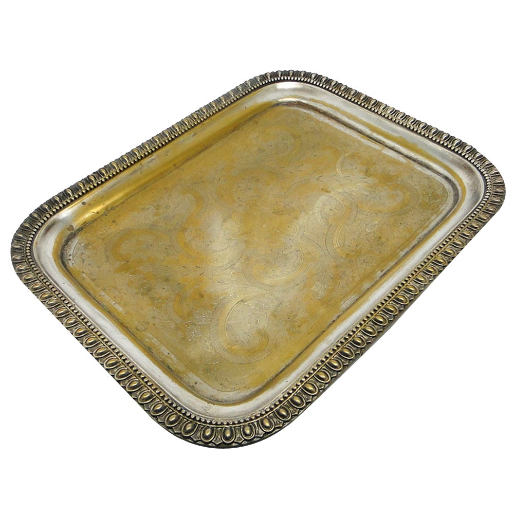 Former Austro-Hungarian Empier Guilloshed Tray from Herrmann, 1890s ...