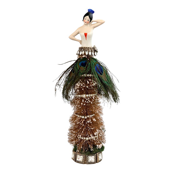 Follies Starlet Peacock Bottle Brush Tree | Chairish