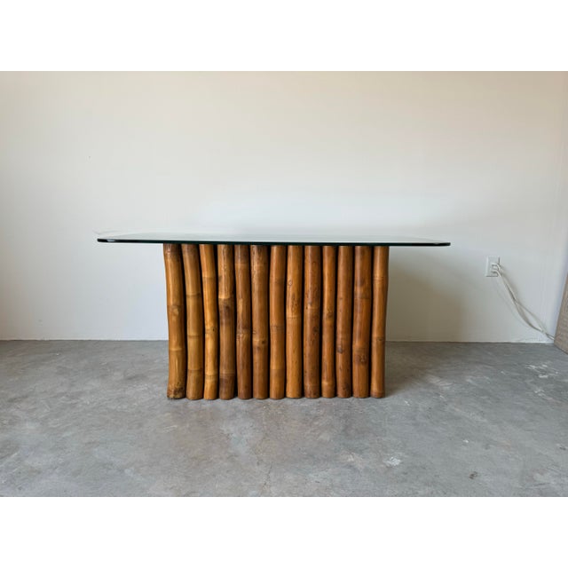 Vintage Antonio “Budji” Layug - Style Sculptural Cluster Bamboo & Glass ...