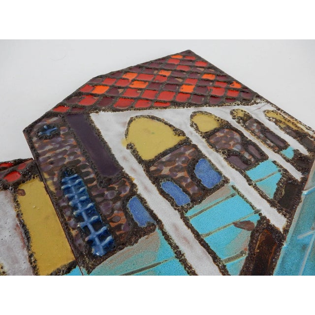 1970's California Modernist Asymmetrical Ceramic Tile Wall Art ...