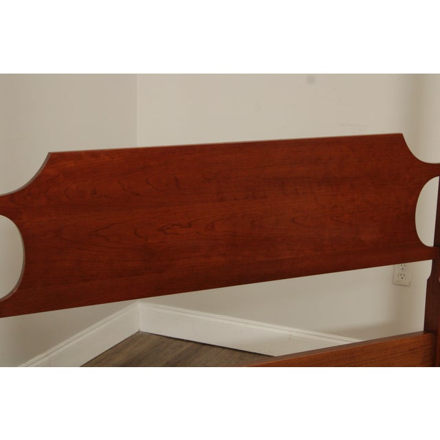 Suters Reproductions Traditional Full Size Cherry Poster Bed | Chairish