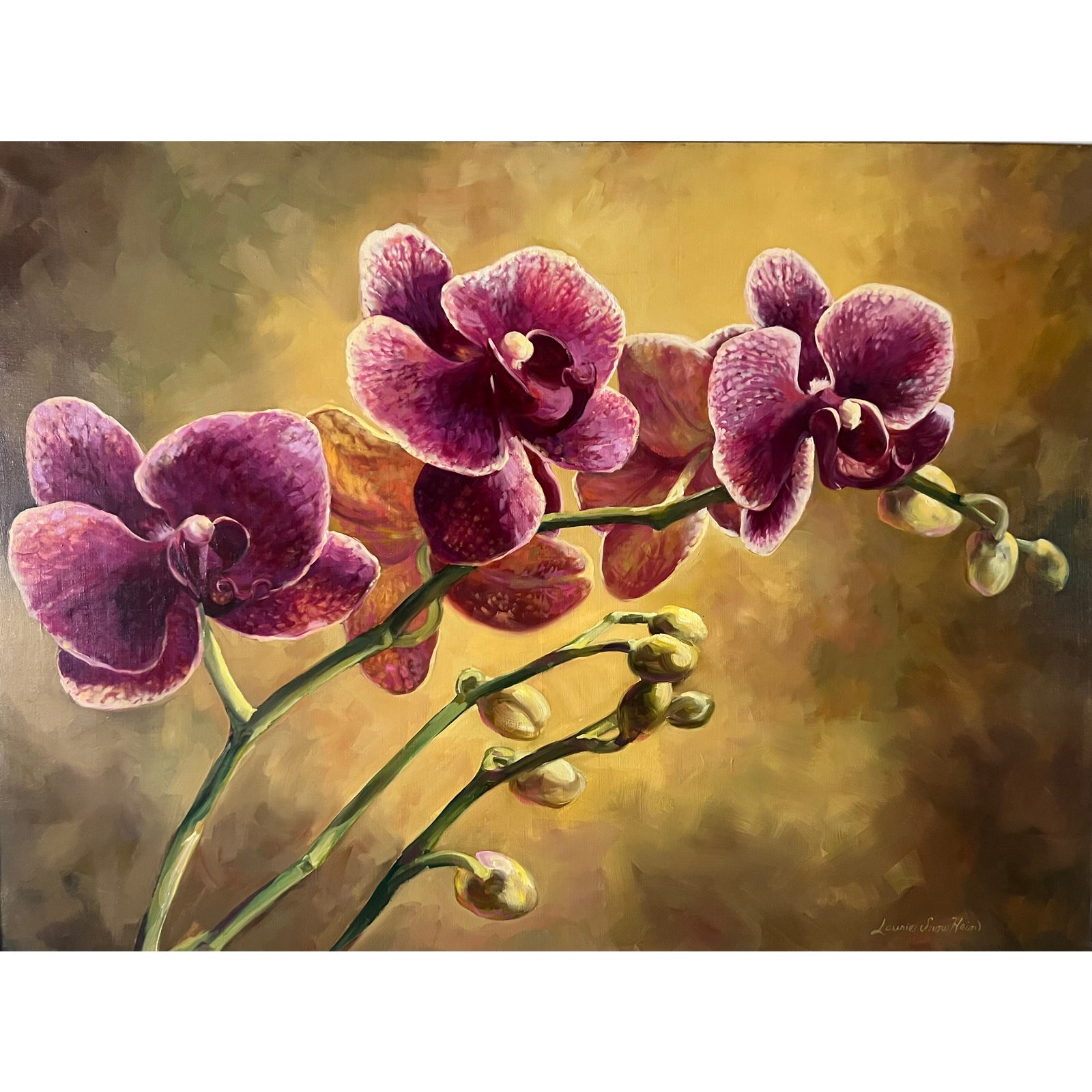 "Purple Sirens" Original Oil Painting by Laurie Snow Hein | Chairish