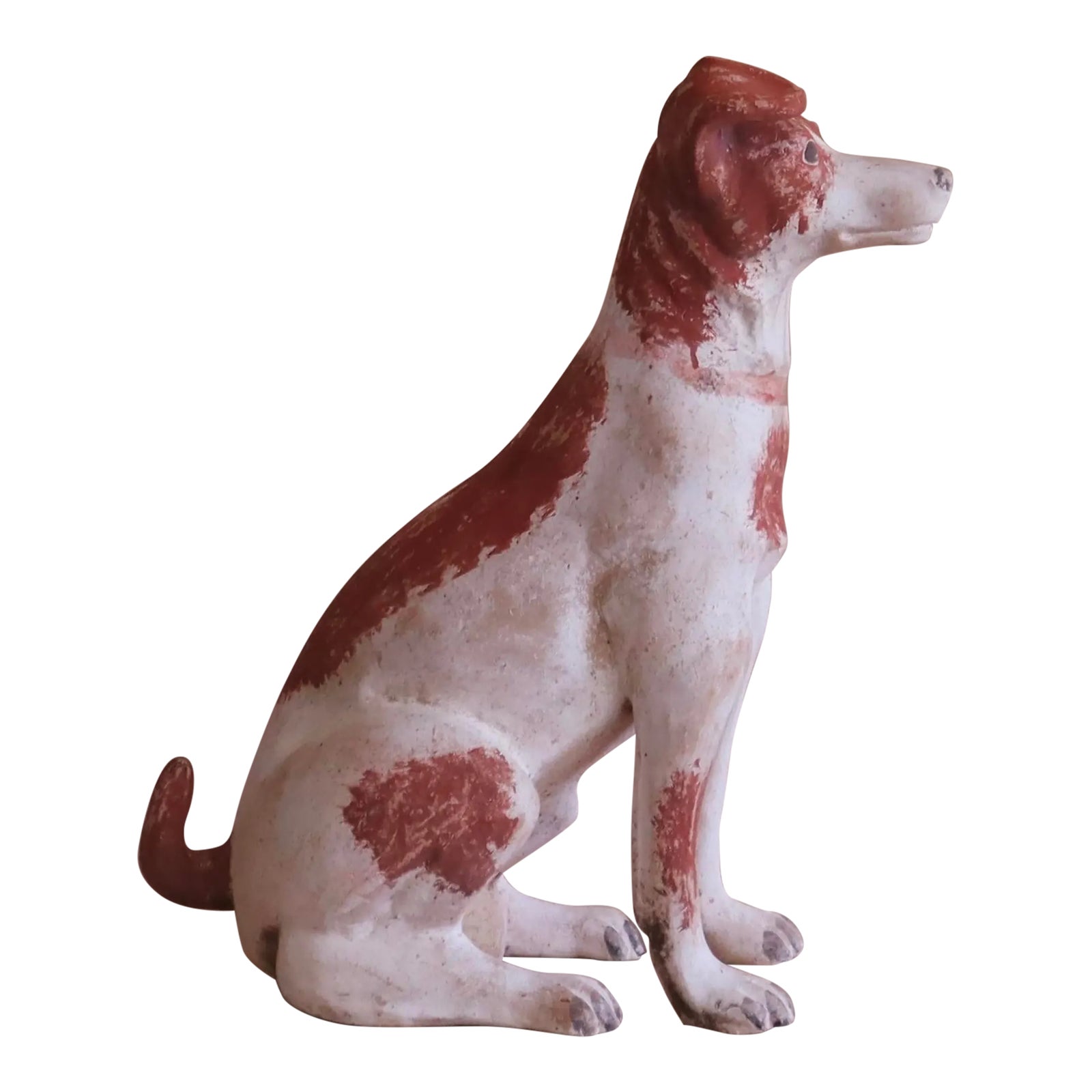 Large Vintage Jack Russel Terrier | Chairish