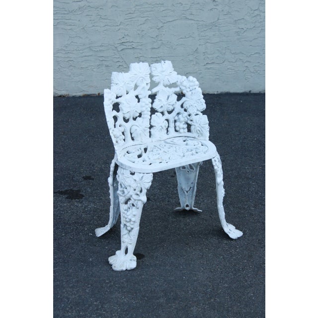 Mid 20th Century Victorian Style Cast Aluminum Grapevine Pattern ...