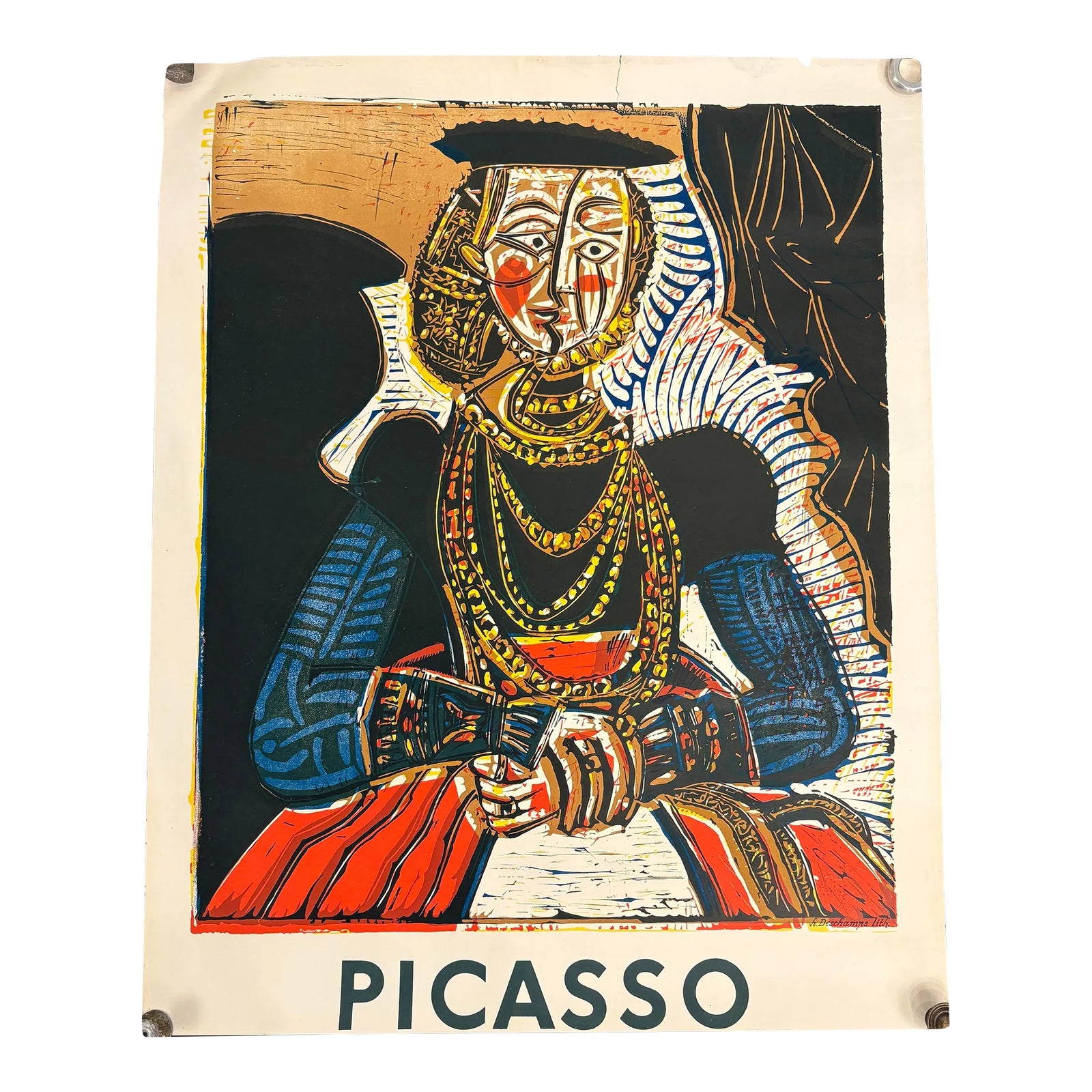 Picasso Portrait of a Woman Lithograph | Chairish