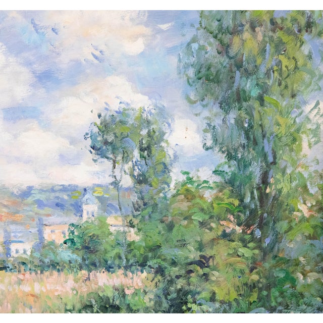 Spring Impressionist Landscape, Oil on Canvas, Signed and Framed | Chairish